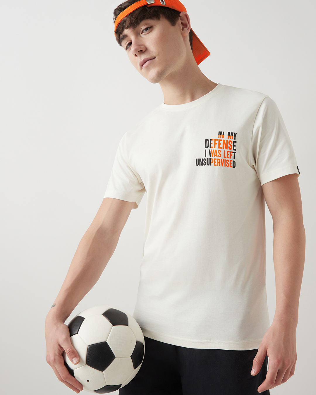 Buy Men's Gardenia Unsupervised Typography T-shirt Online at Bewakoof