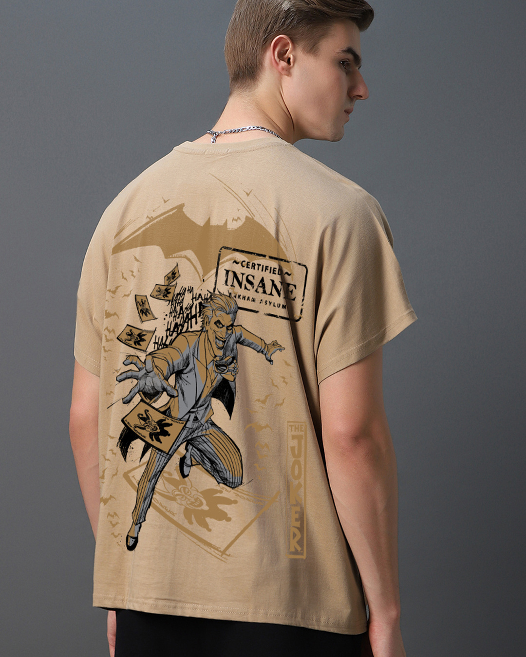 Buy Men's Ginger Root Brown Insane Graphic Printed Square Fit Vest ...