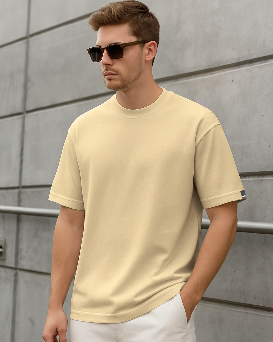 Buy Men's Ginger Root Brown Oversized T-shirt Online at Bewakoof