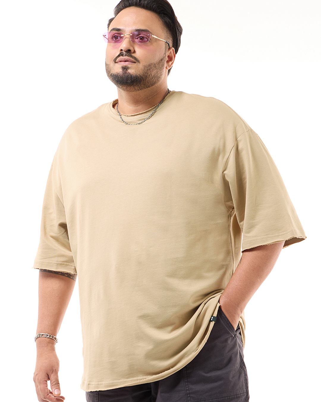 Buy Men's Ginger Root Oversized Plus Size T-shirt Online at Bewakoof