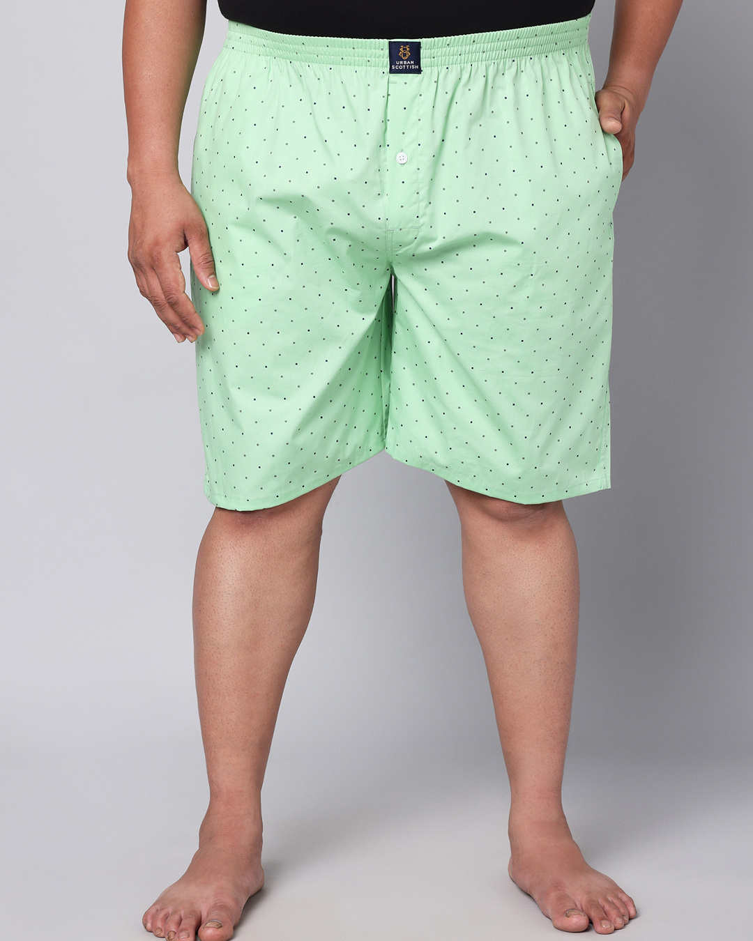 Buy Men's Green All Over Printed Plus Size Boxers Online in India at ...