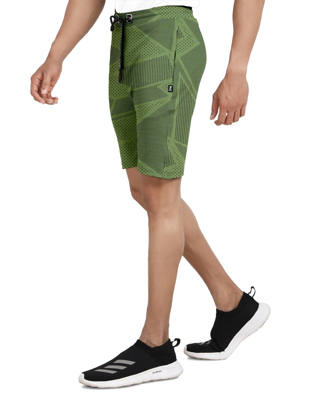 Buy Men's Green Geometric Printed Shorts Online at Bewakoof