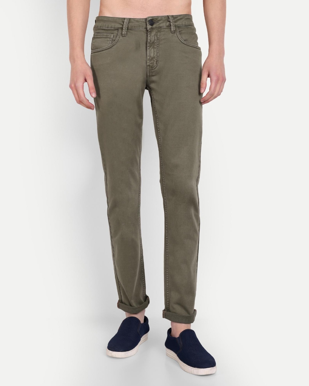 Buy Men's Green Slim Fit Jeans Online at Bewakoof