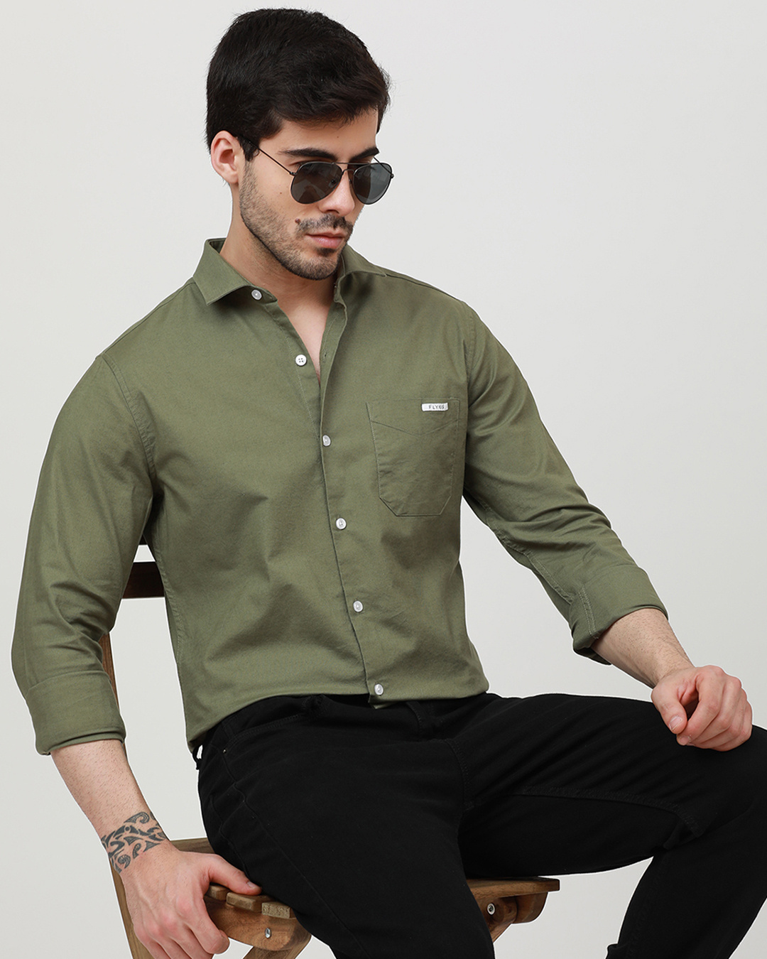 Buy Men's Green Slim Fit Shirt Online at Bewakoof
