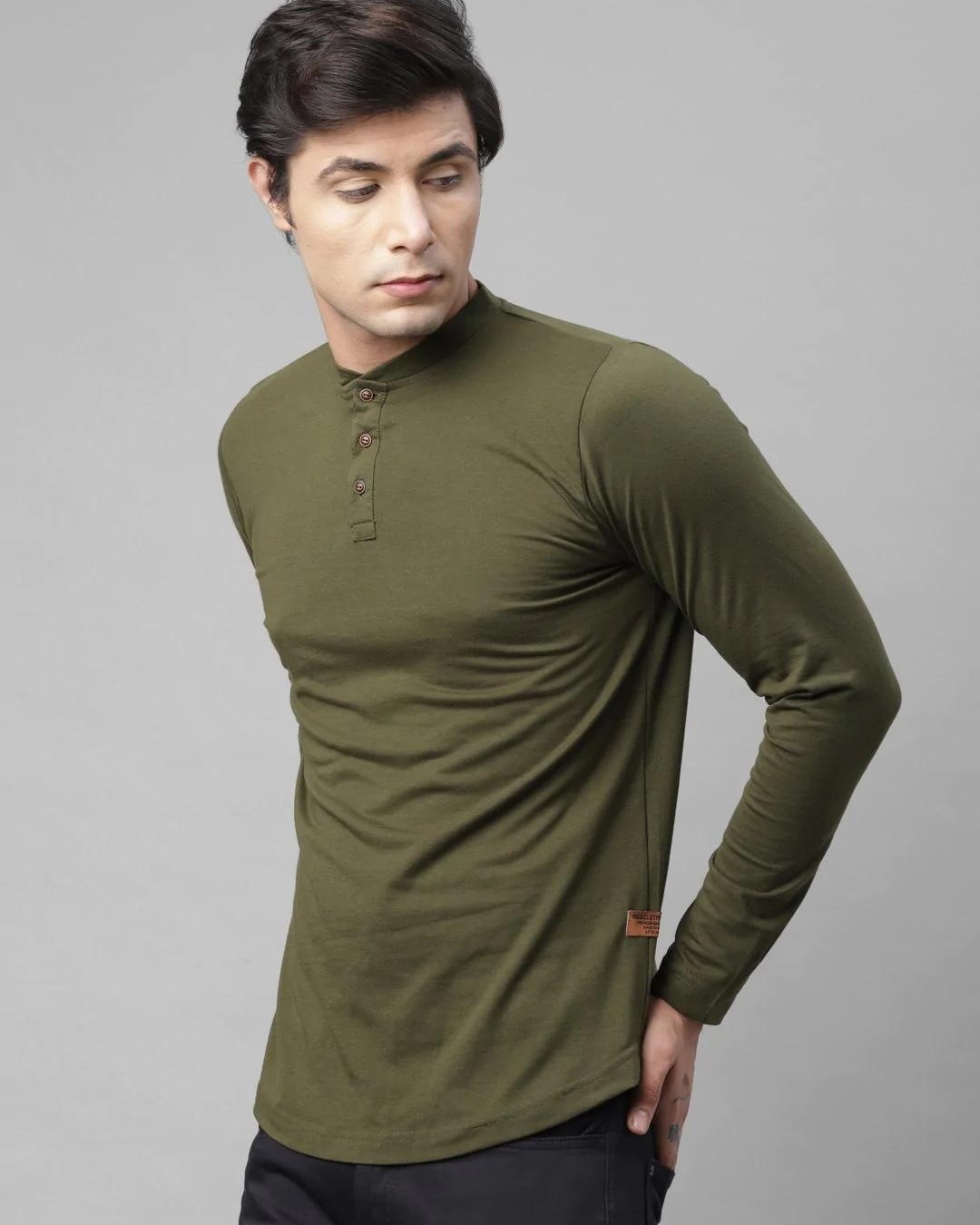 Buy Men's Green Slim Fit T-shirt Online at Bewakoof