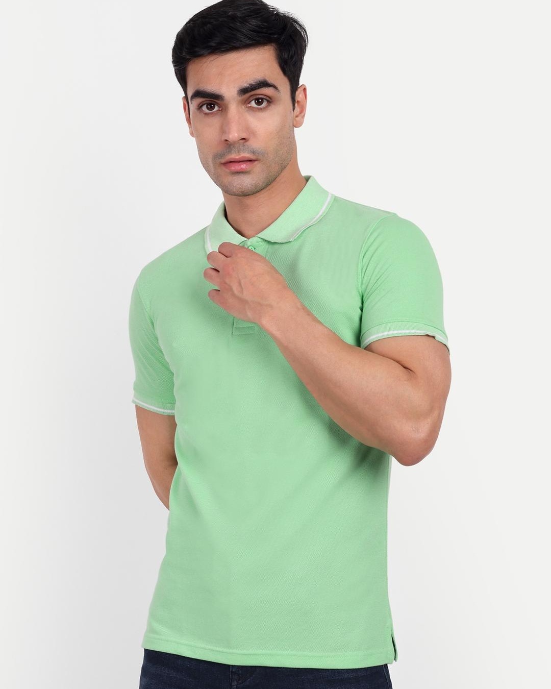Buy Men's Green T-shirt Online at Bewakoof