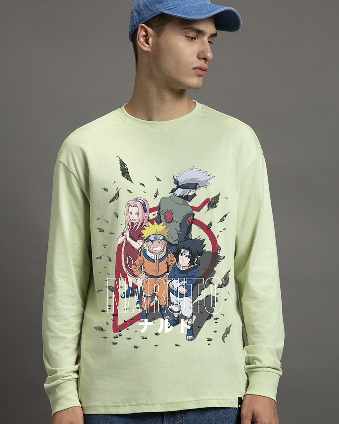 Buy Men's Green Team7 Unit Graphic Printed Oversized T-shirt Online at ...