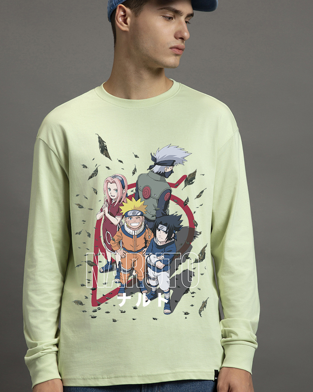 Buy Men's Green Team7 Unit Graphic Printed Oversized T-shirt Online at ...