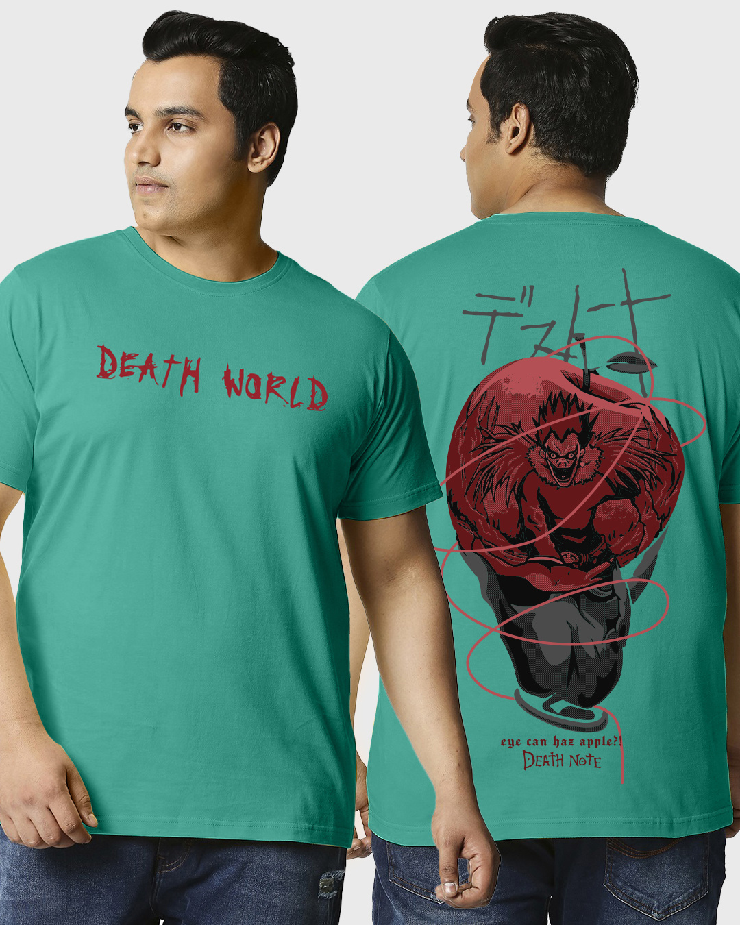 Buy Men's Green Deathnote Ryuk Graphic Printed Plus Size T-shirt Online ...