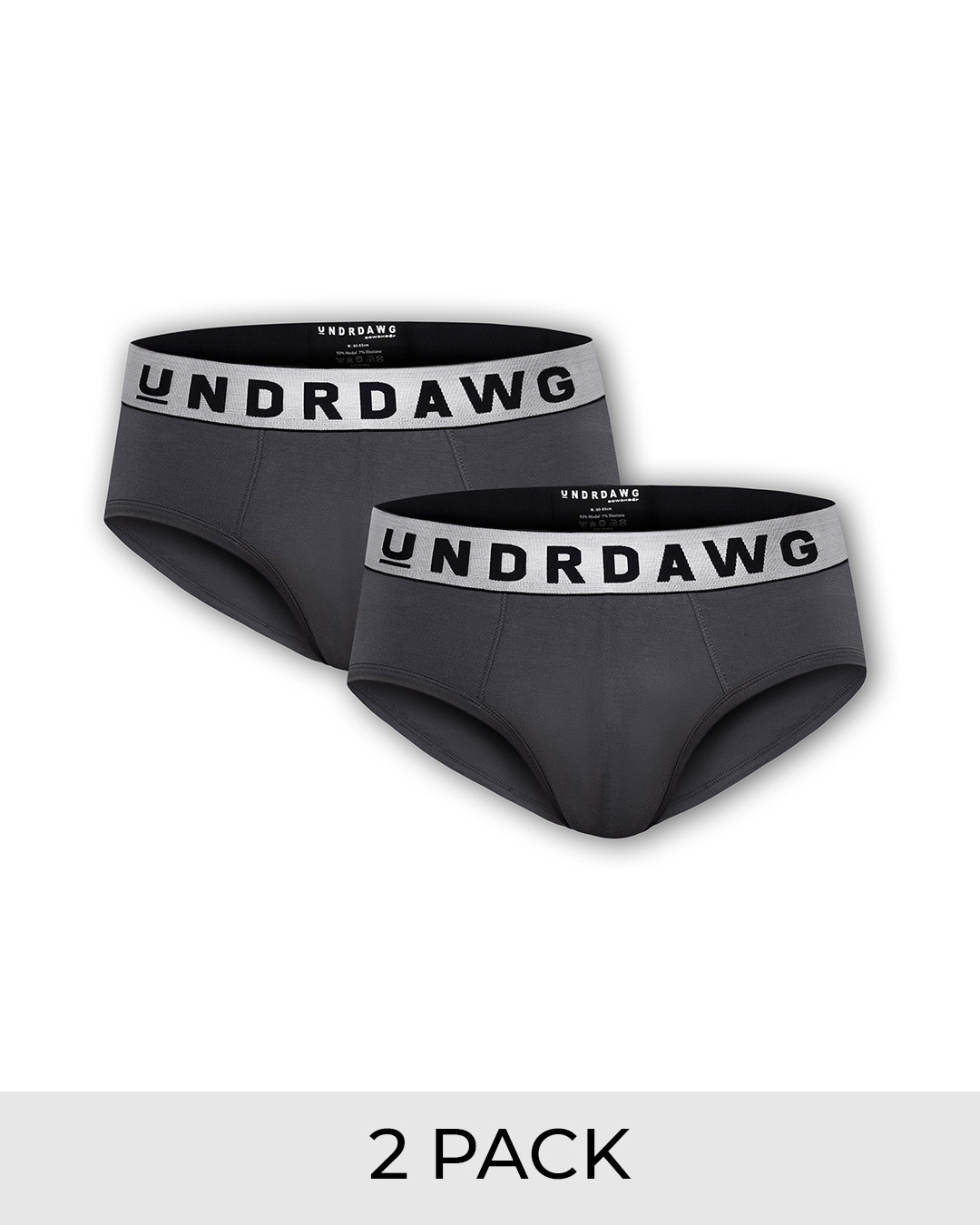 Buy Pack of 2 Men's Grey Modal Brief Online in India at Bewakoof
