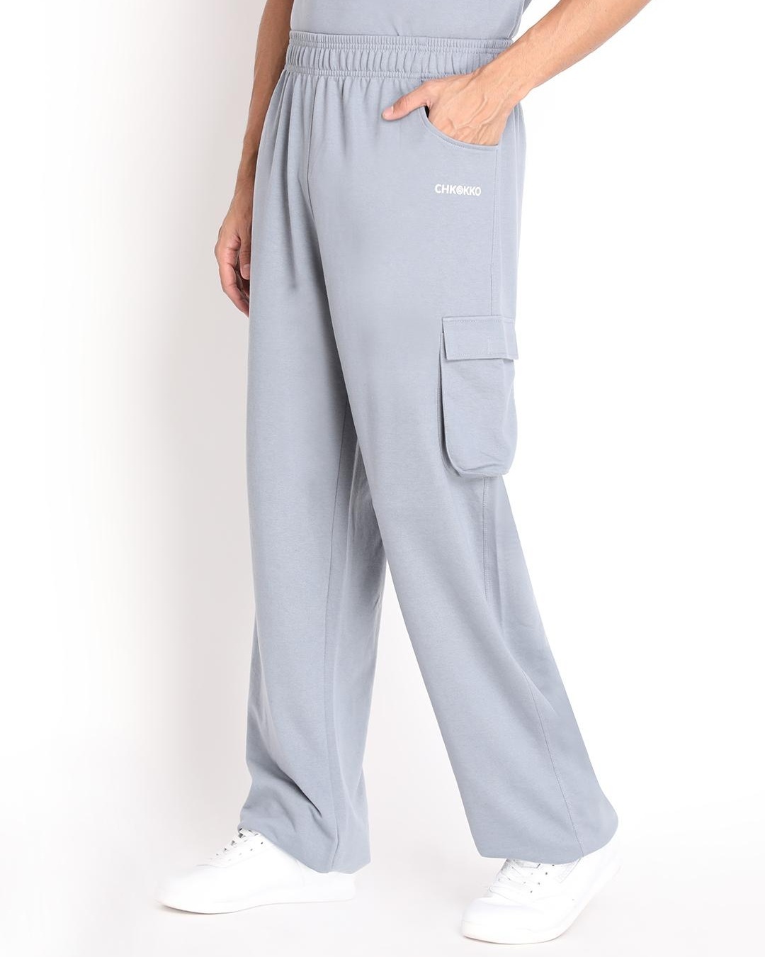 Buy Men's Grey Cargo Track Pants Online at Bewakoof