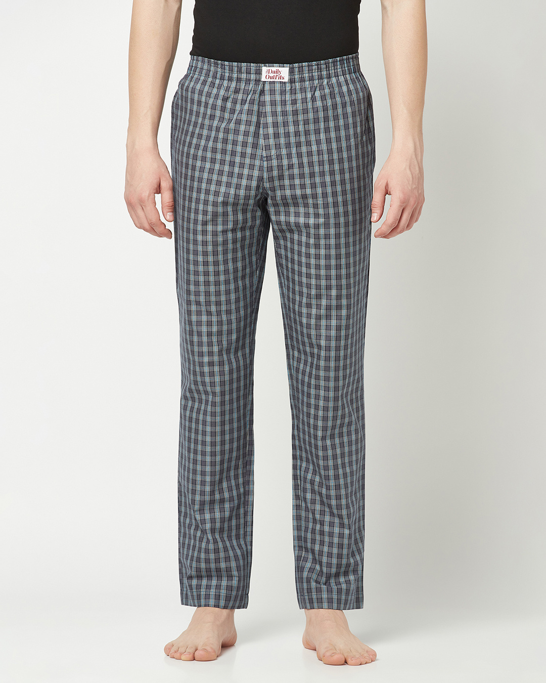 Buy Men's Grey Checked Pyjamas Online in India at Bewakoof