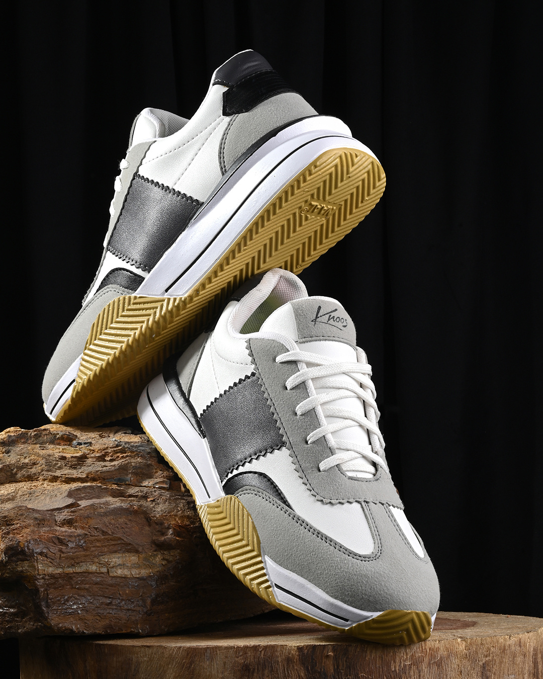 Buy Men's Grey Color Block Hydra Sneakers Online in India at Bewakoof