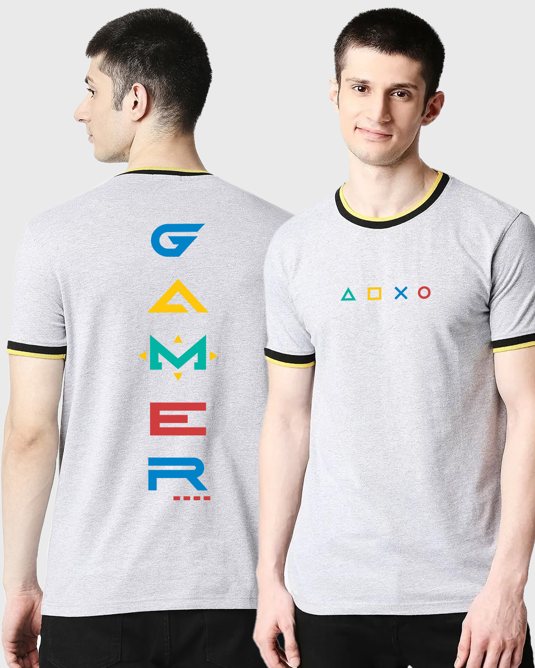 Buy Men's Grey Gamer Respawn Typography T-shirt Online at Bewakoof
