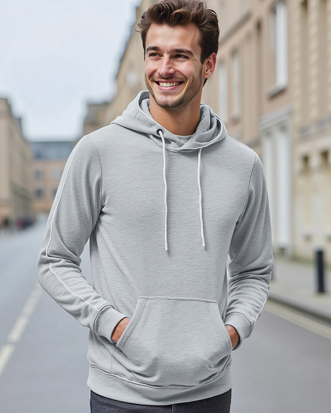 Buy Men's Grey Hoodies Online at Bewakoof