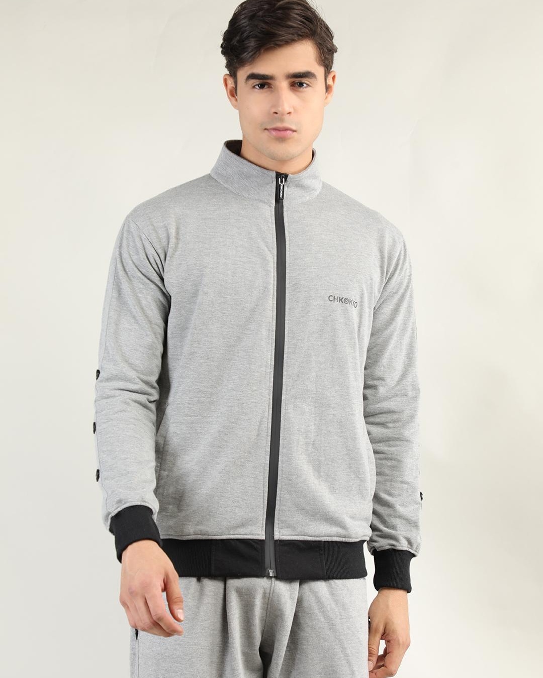 Buy Men's Grey Jacket Online at Bewakoof