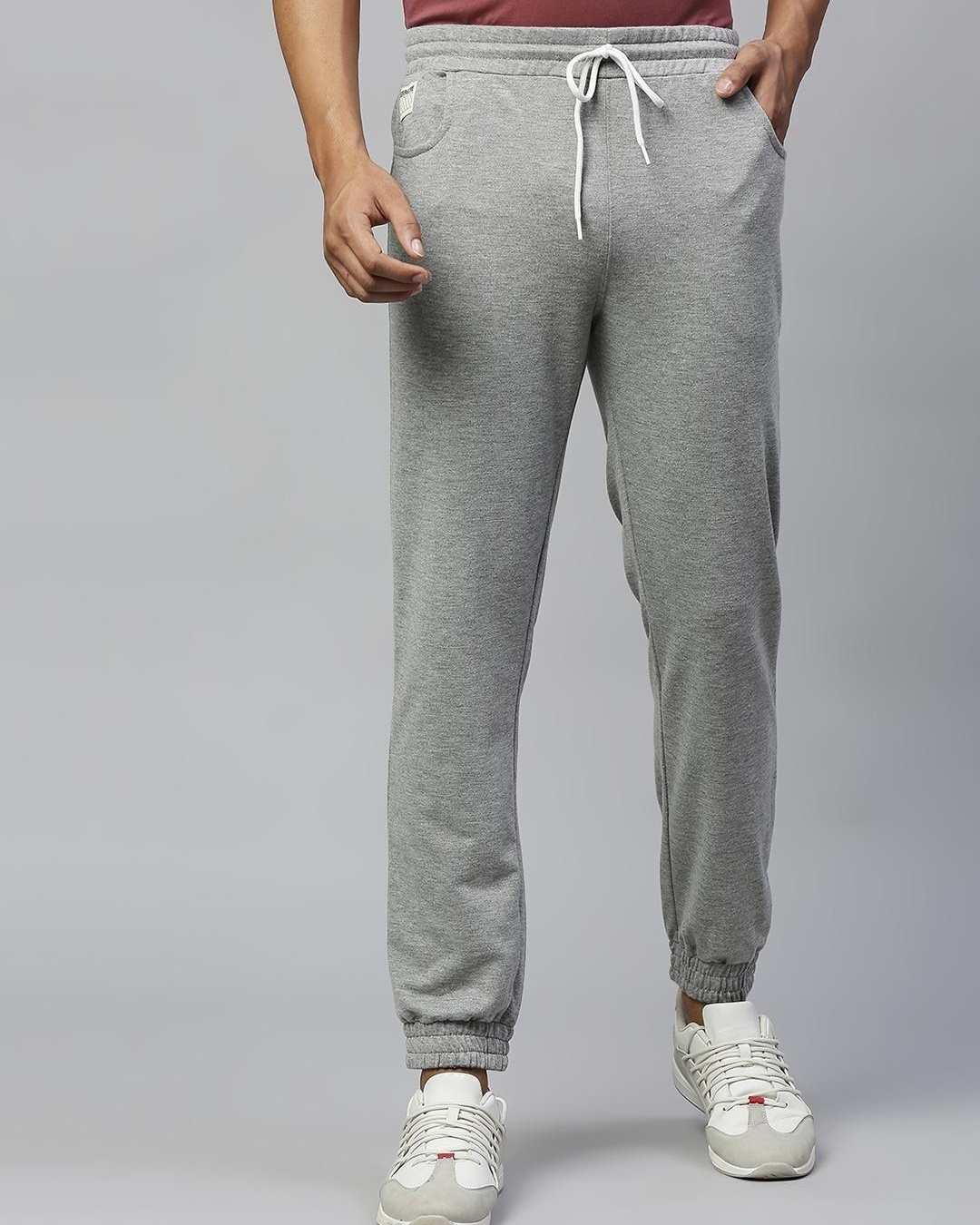 Buy Men's Grey Joggers Online at Bewakoof