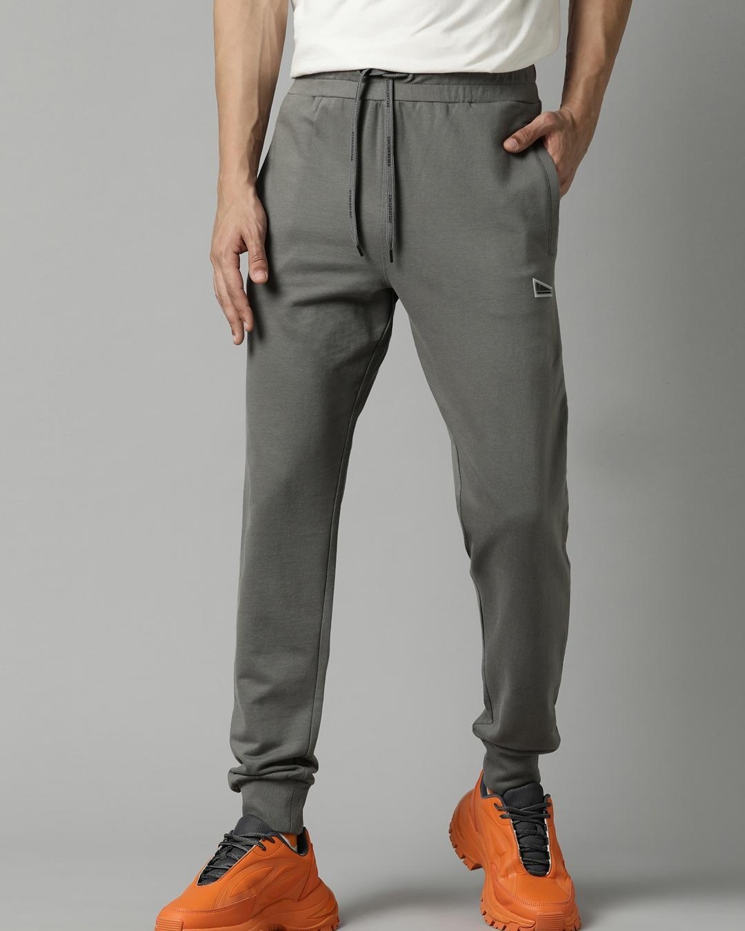 Buy Men's Grey Joggers Online at Bewakoof