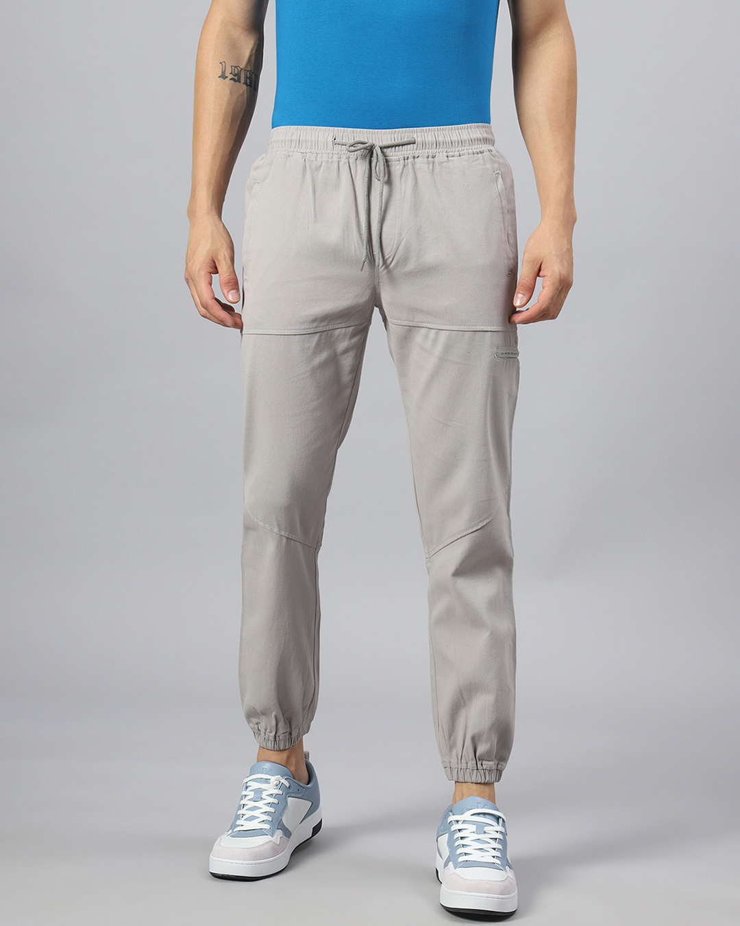 Buy Men's Grey Joggers Online at Bewakoof