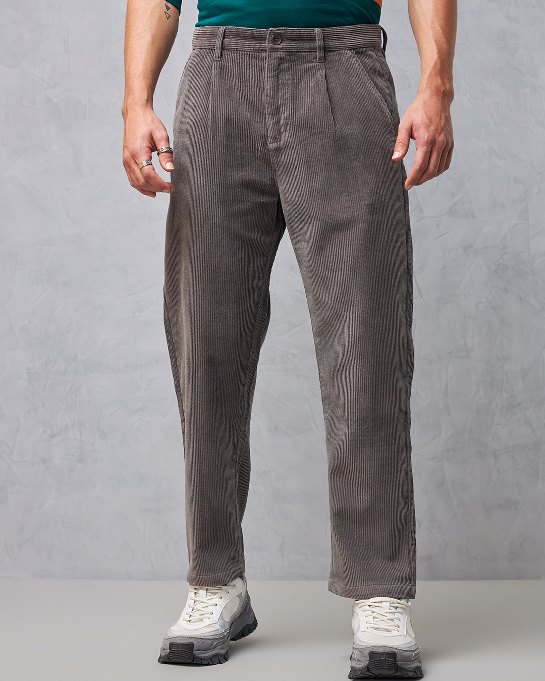 Buy Men's Grey Pants Online at Bewakoof
