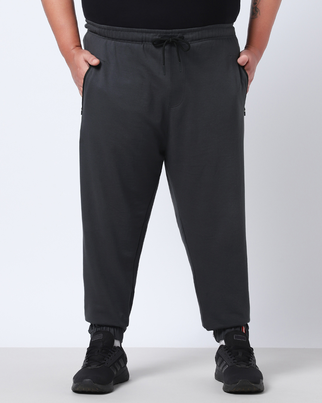 Buy Men's Grey Oversized Plus Size Joggers Online at Bewakoof