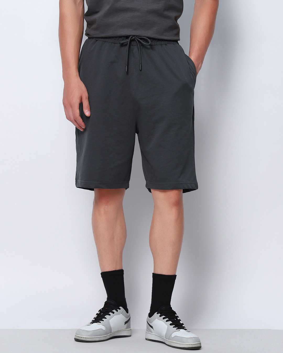 Buy Men's Grey Oversized Shorts Online at Bewakoof