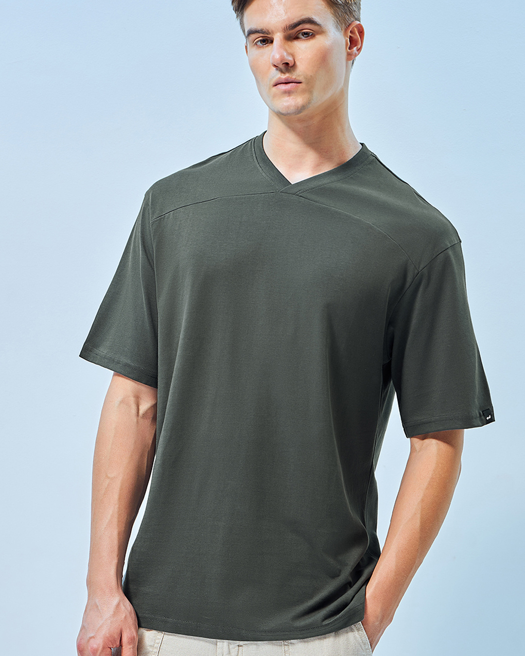 Buy Men's Grey Oversized T-shirt Online at Bewakoof