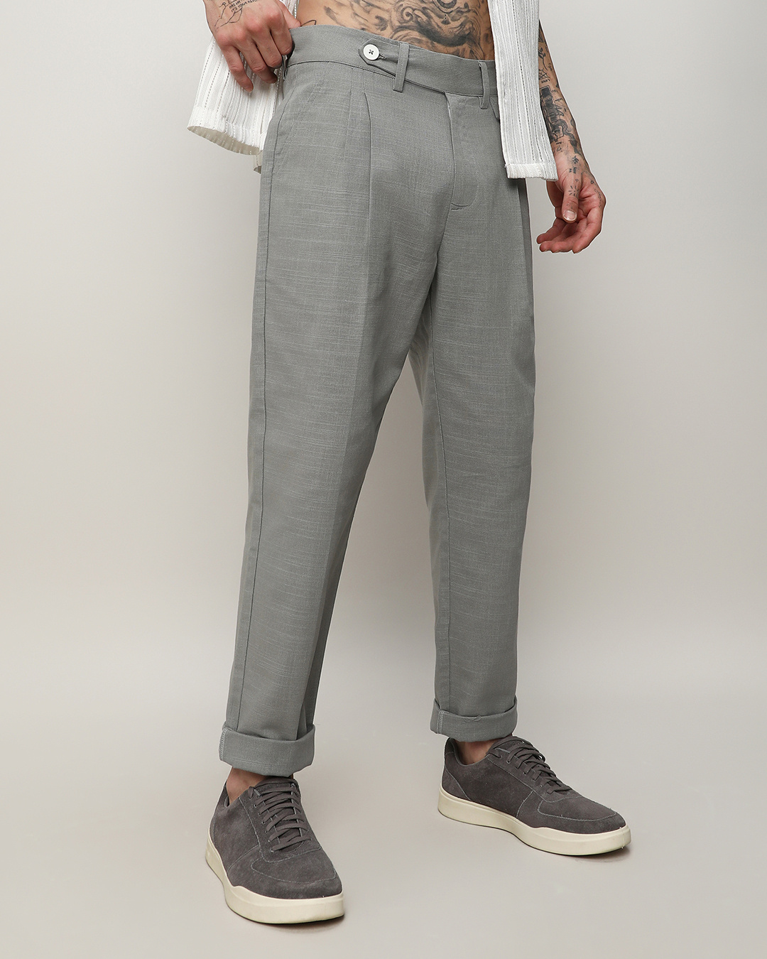 Buy Men's Grey Pants Online at Bewakoof