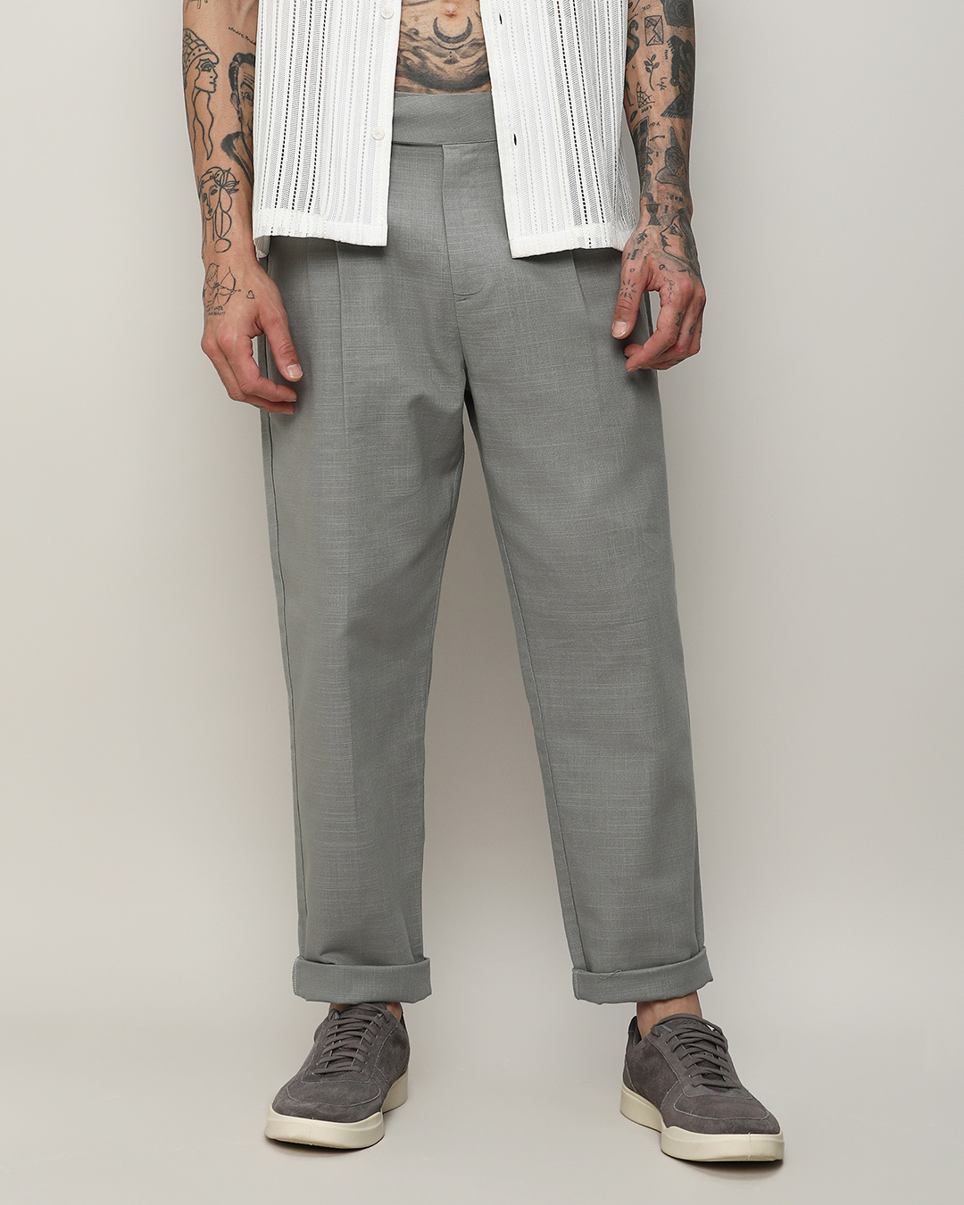 Buy Men's Grey Pants Online at Bewakoof