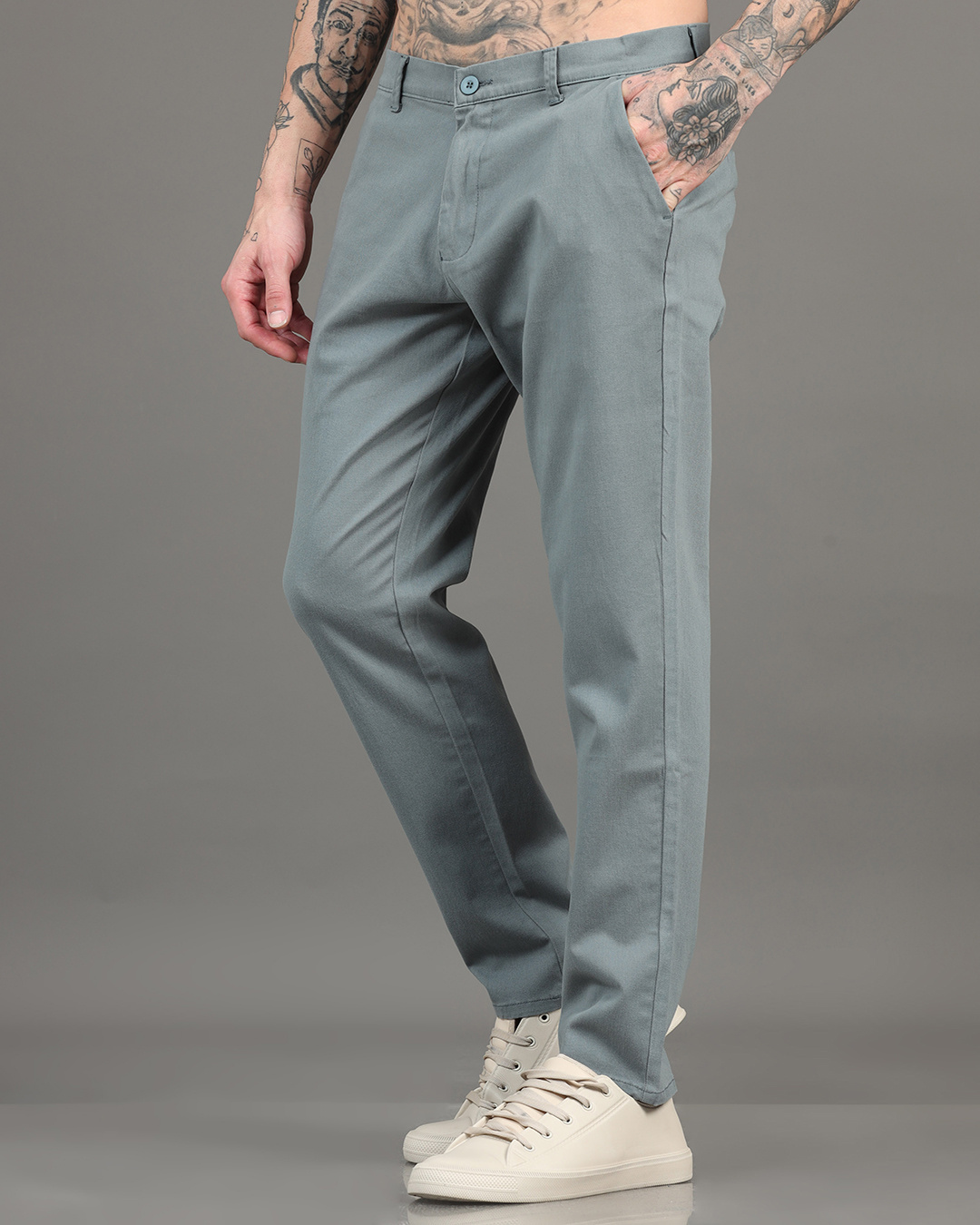 Buy Men's Grey Pants Online at Bewakoof