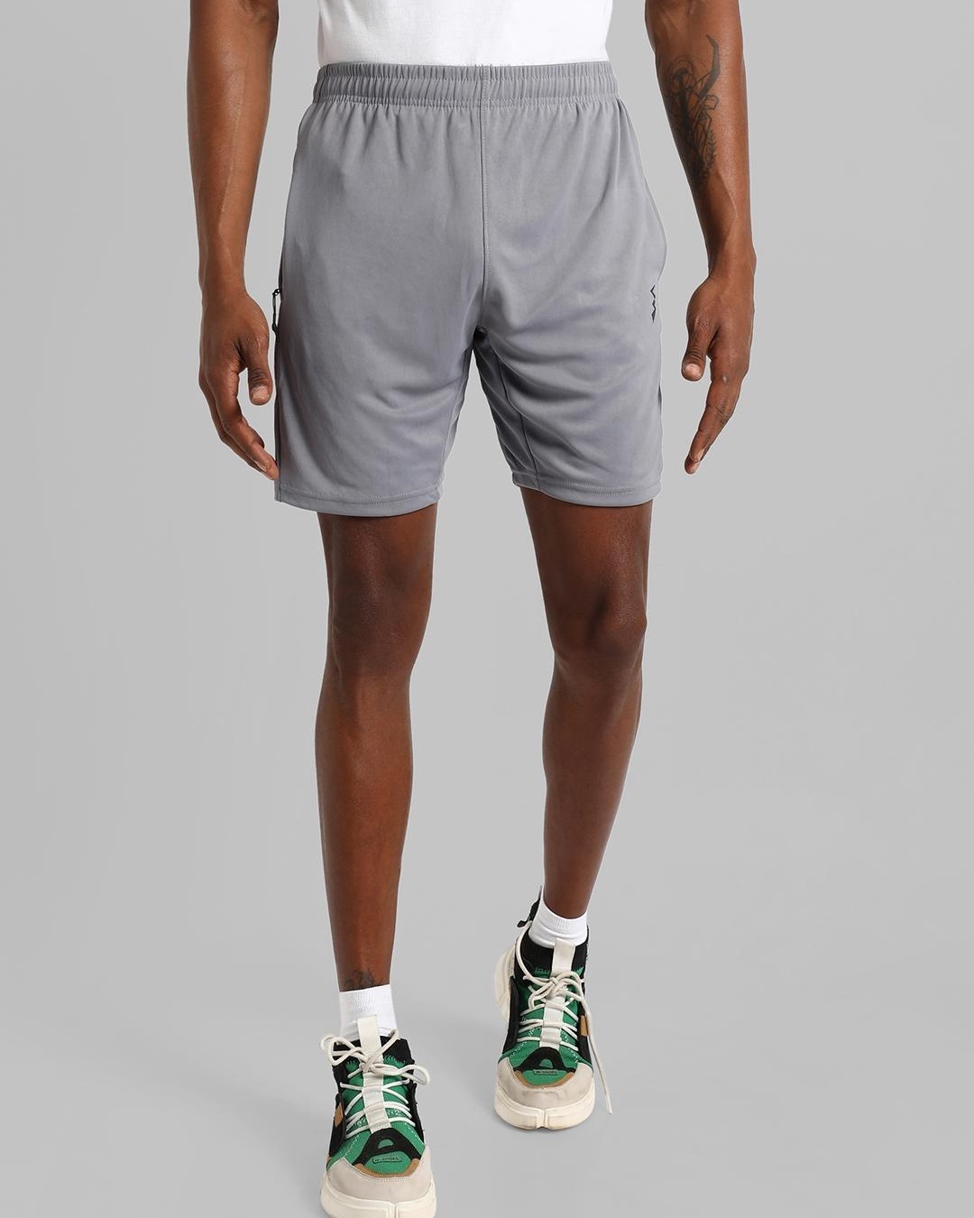 Buy Men's Grey Shorts Online at Bewakoof