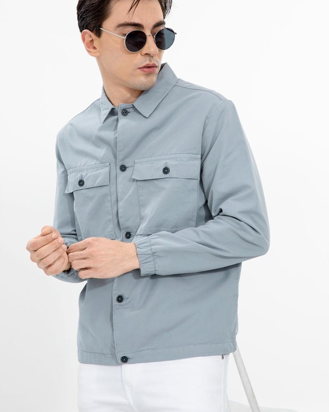 Buy Men's Light Grey Slim Fit Jacket for Men Grey Online at Bewakoof