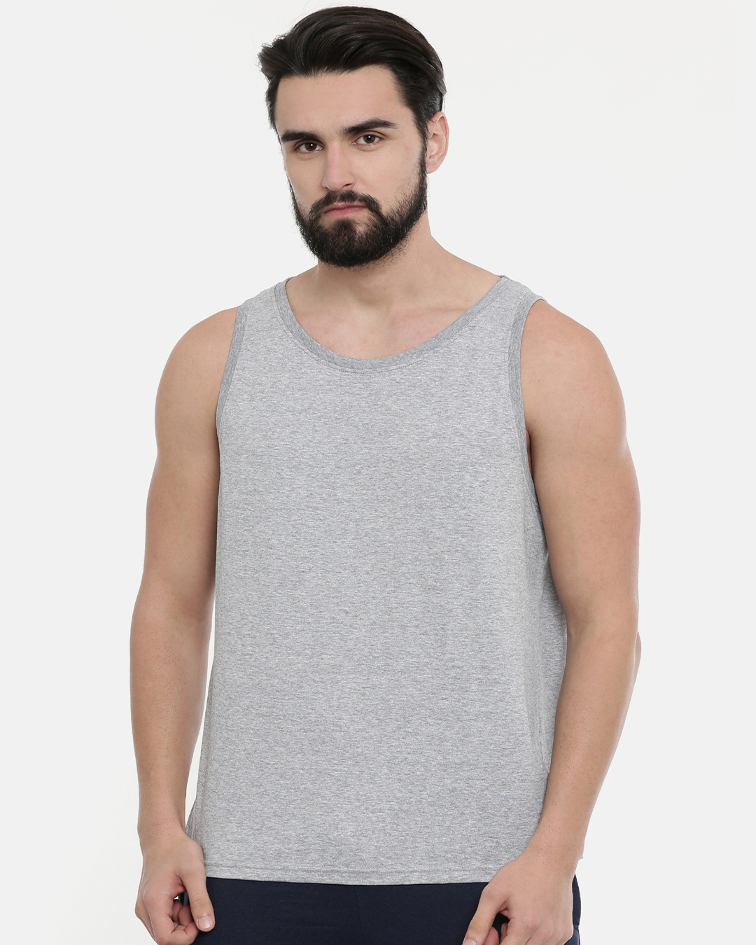 Buy Men's Grey Slim Fit Vest Online at Bewakoof