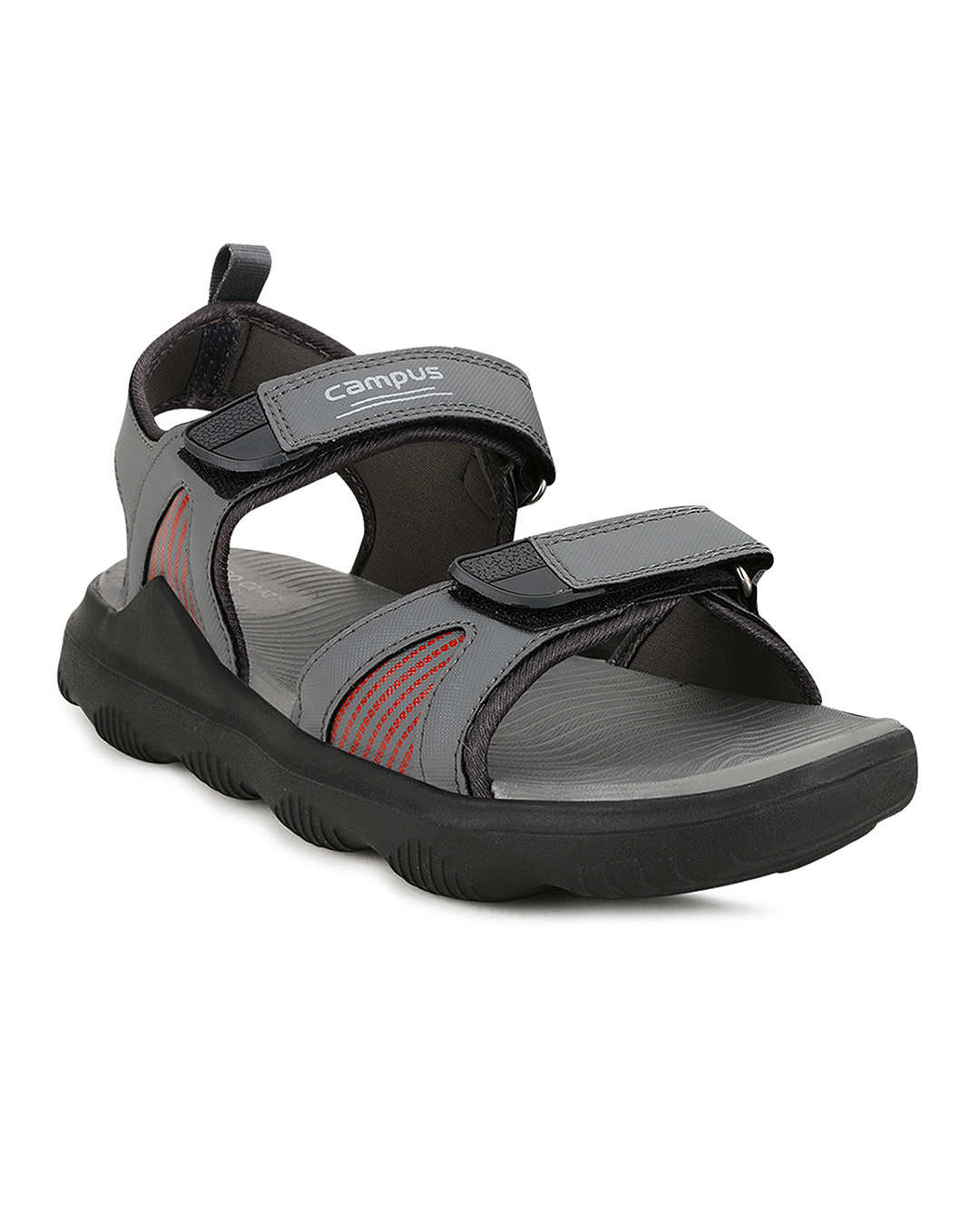 Buy Men's Grey String 2 Self Design Sandals Online in India at Bewakoof
