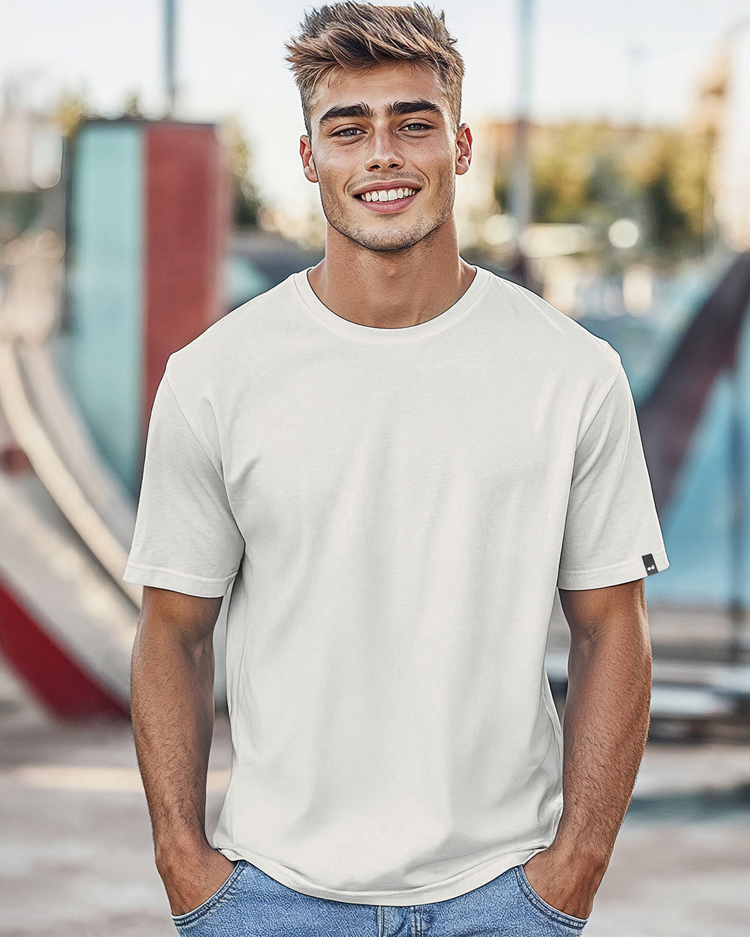 Buy Men's Grey T-shirt Online at Bewakoof