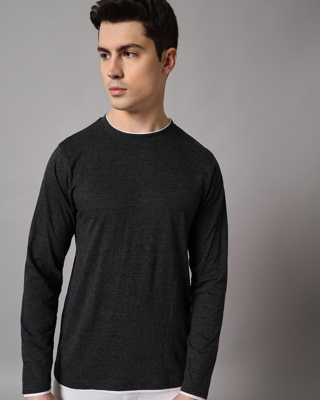 Buy Men's Grey T-shirt Online at Bewakoof