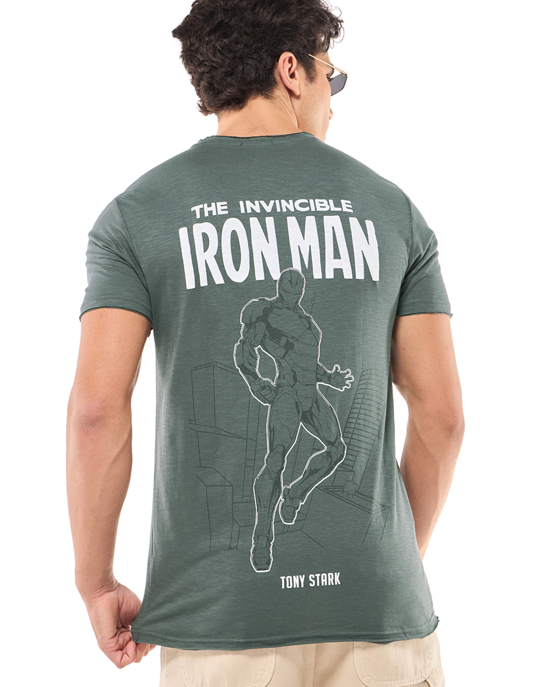 Buy Men's Grey The Invincible Graphic Printed T-shirt Online at Bewakoof