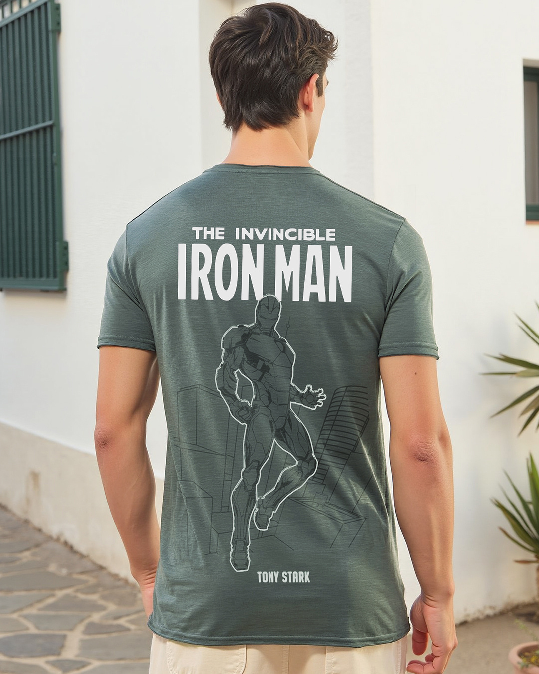 Buy Men's Grey The Invincible Graphic Printed T-shirt Online at Bewakoof