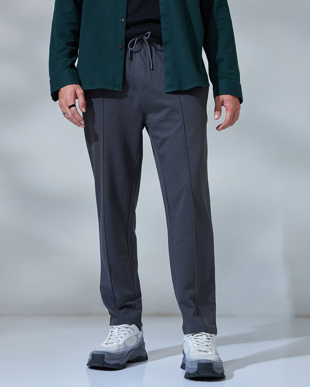 Buy Men's Grey Track Pants Online at Bewakoof