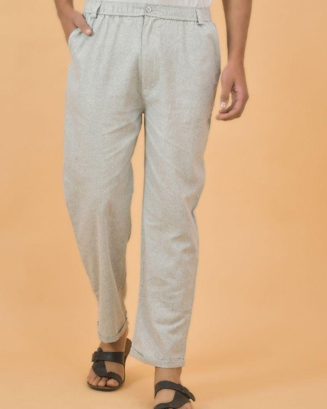 Buy Men's Grey Trousers Online at Bewakoof