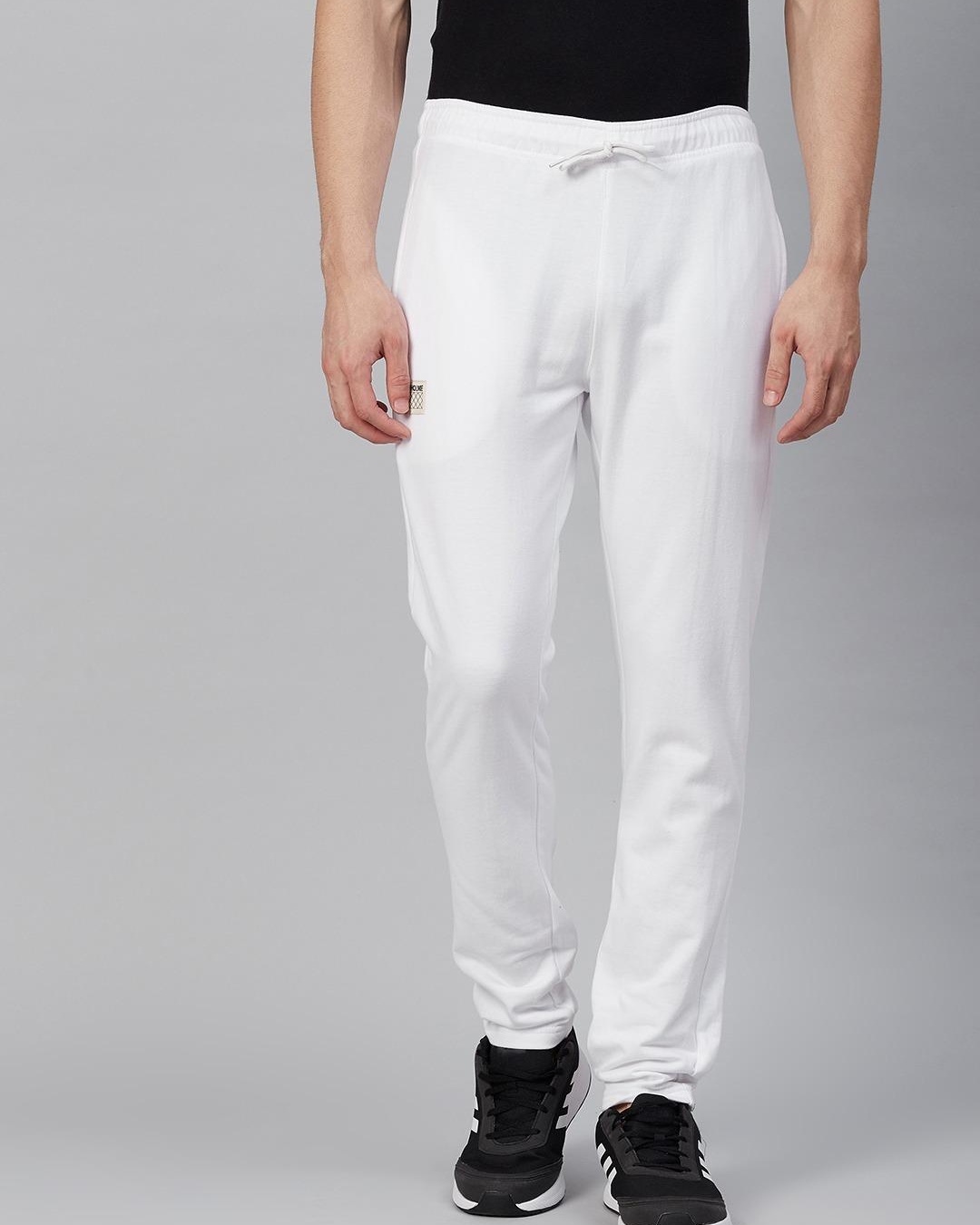 Buy Pack of 2 Men's Grey & White Track Pants for Men Grey Online at ...