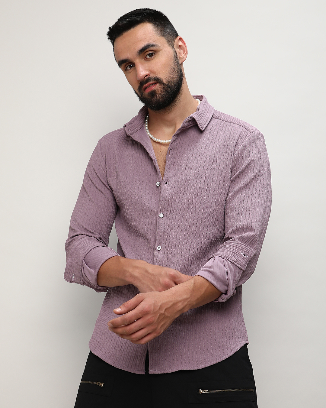 Buy Men's Lavender Shirt Online at Bewakoof
