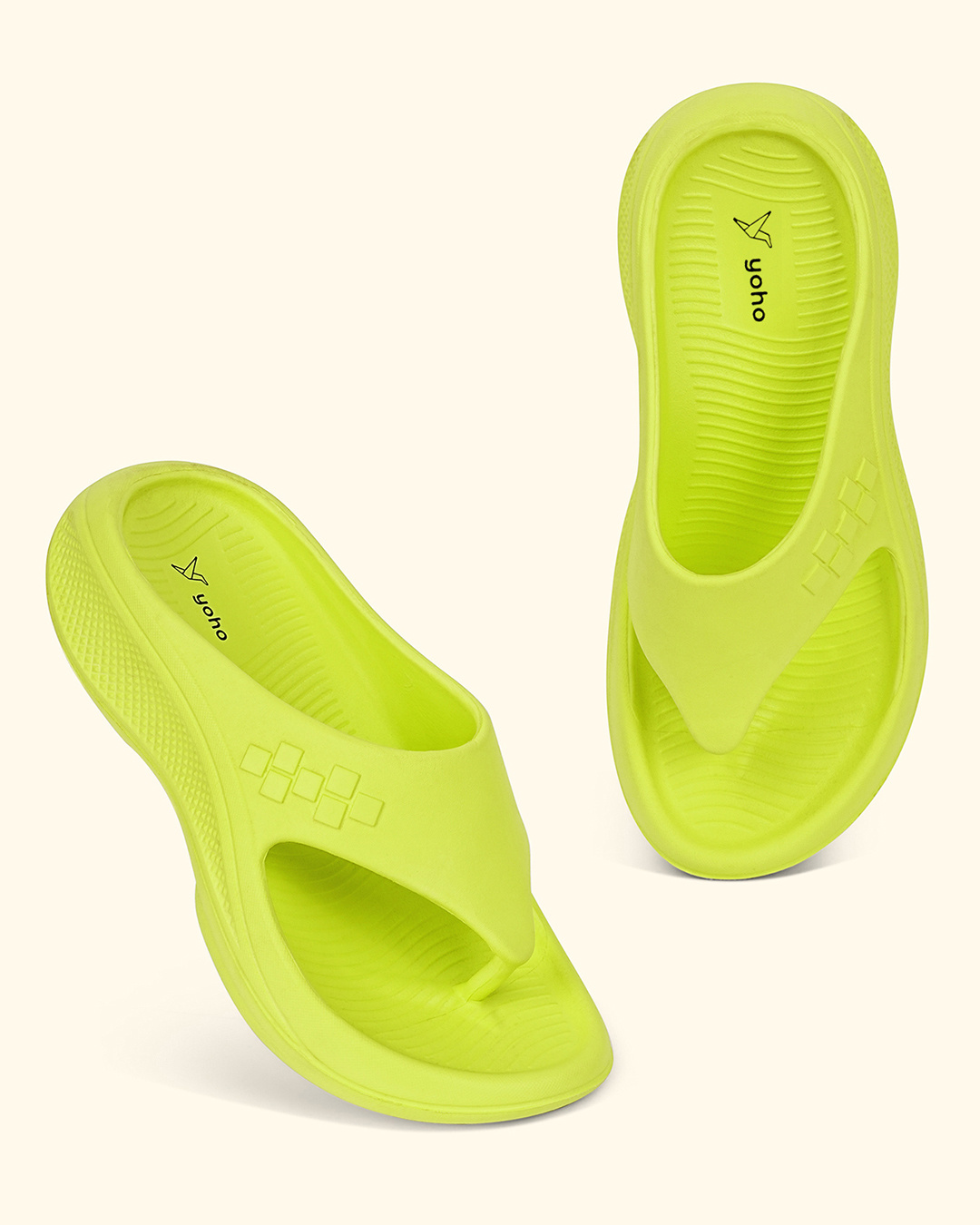 Buy Men's Lemon Green Flip Flop Online in India at Bewakoof