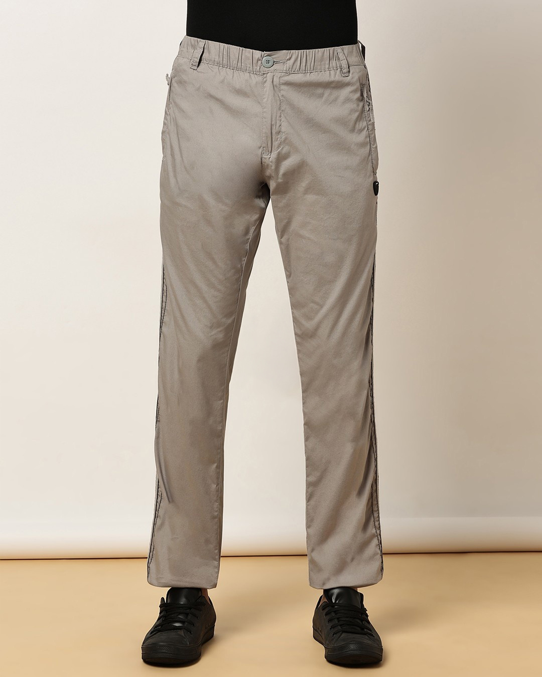Buy Men's Light Grey Pants Online at Bewakoof