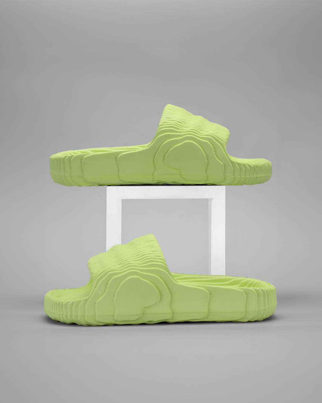 Buy Men's Lime Green Textured Sliders Online in India at Bewakoof