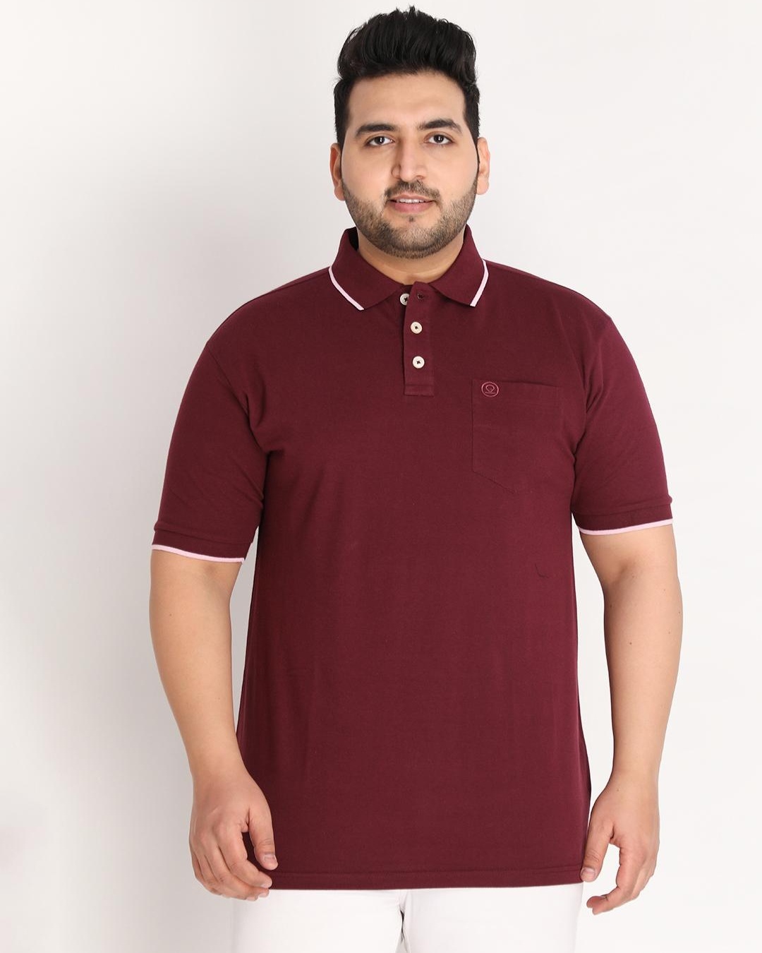Buy Men's Maroon Plus Size T-shirt Online at Bewakoof