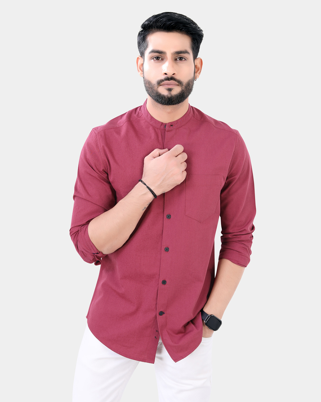 Buy Men's Maroon Shirt Online at Bewakoof