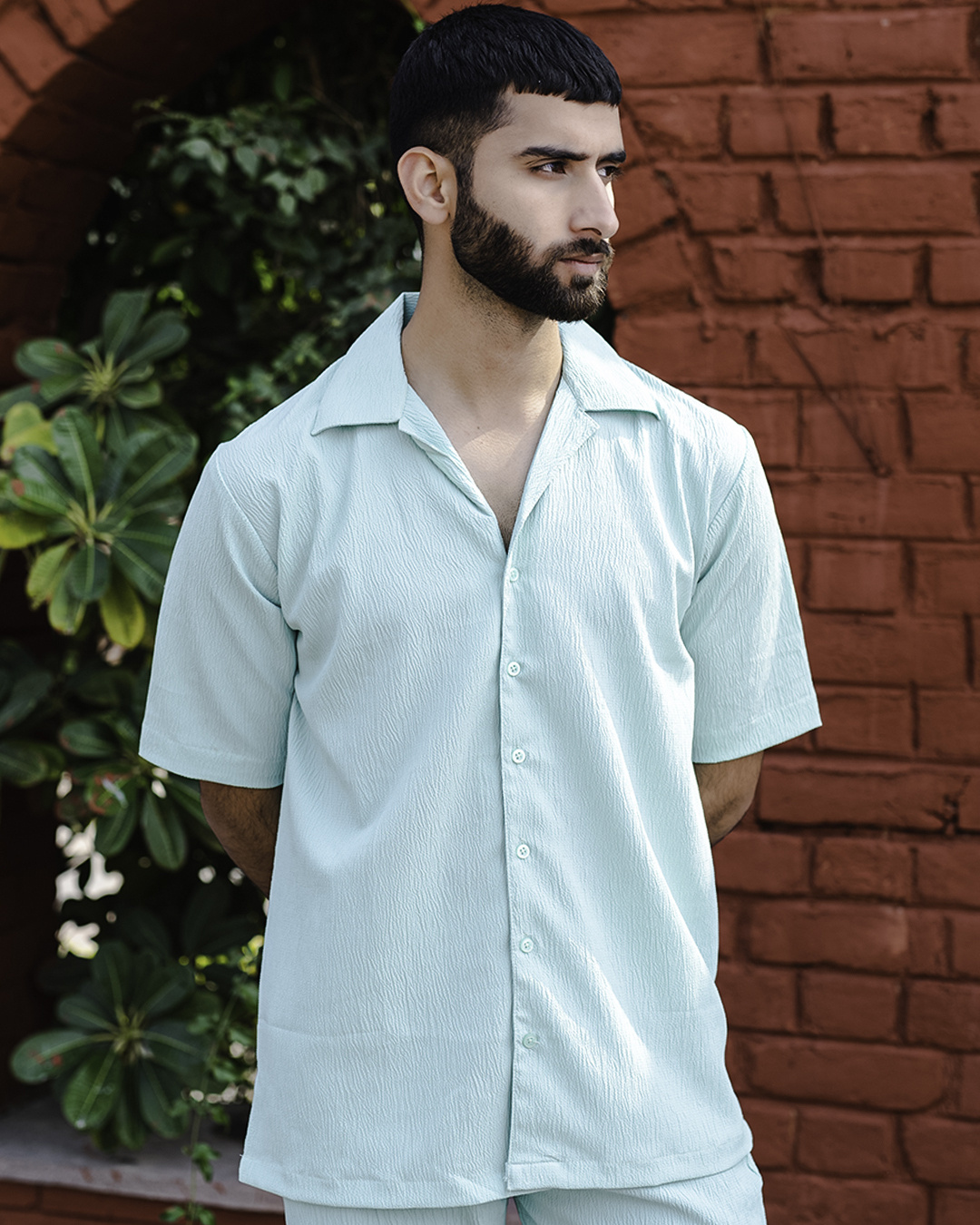 Buy Men's Mint Green Oversized Shirt Online at Bewakoof