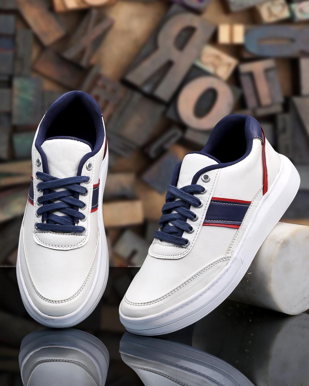 Buy Men's Multi Color Block Sneakers Online in India at Bewakoof