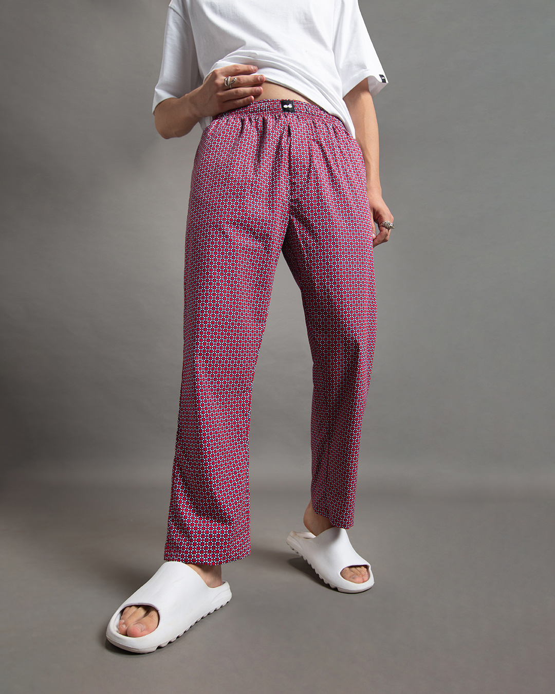 Buy Men's Pink All Over Printed Pyjamas Online in India at Bewakoof